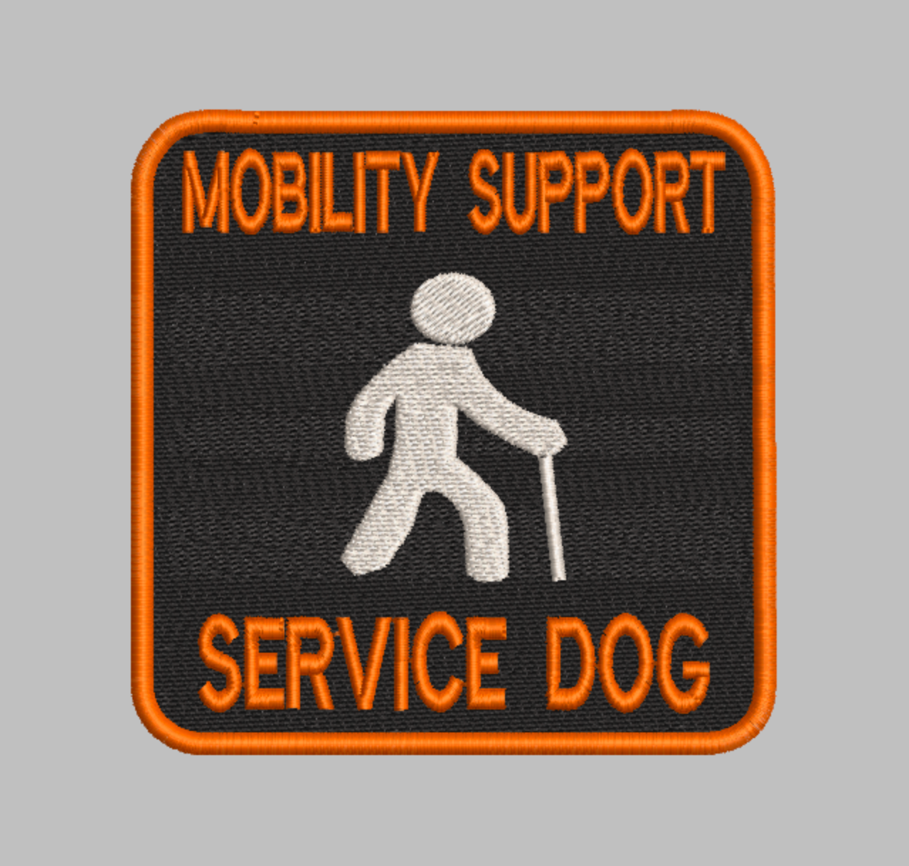 "MOBILITY SUPPORT SERVICE DOG" patch Embroidery file (Digital Only ...